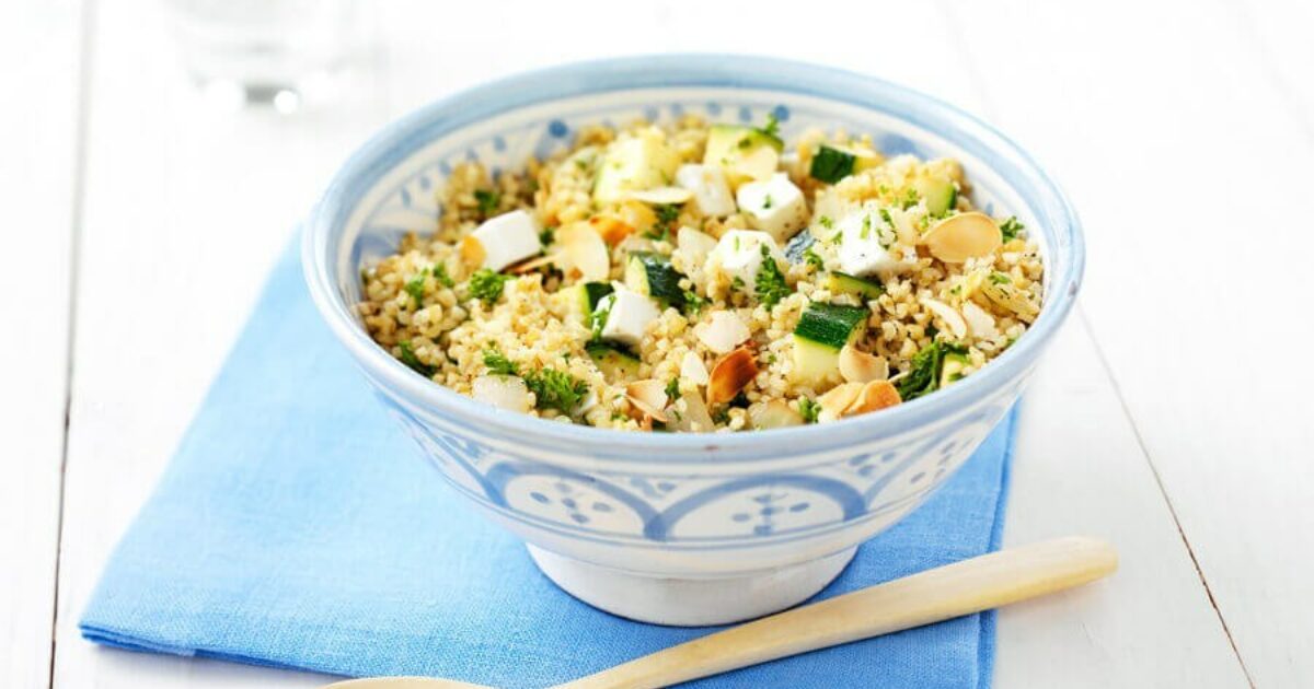 Bulgurpilav met courgette en feta | Recept - Lassie rijst