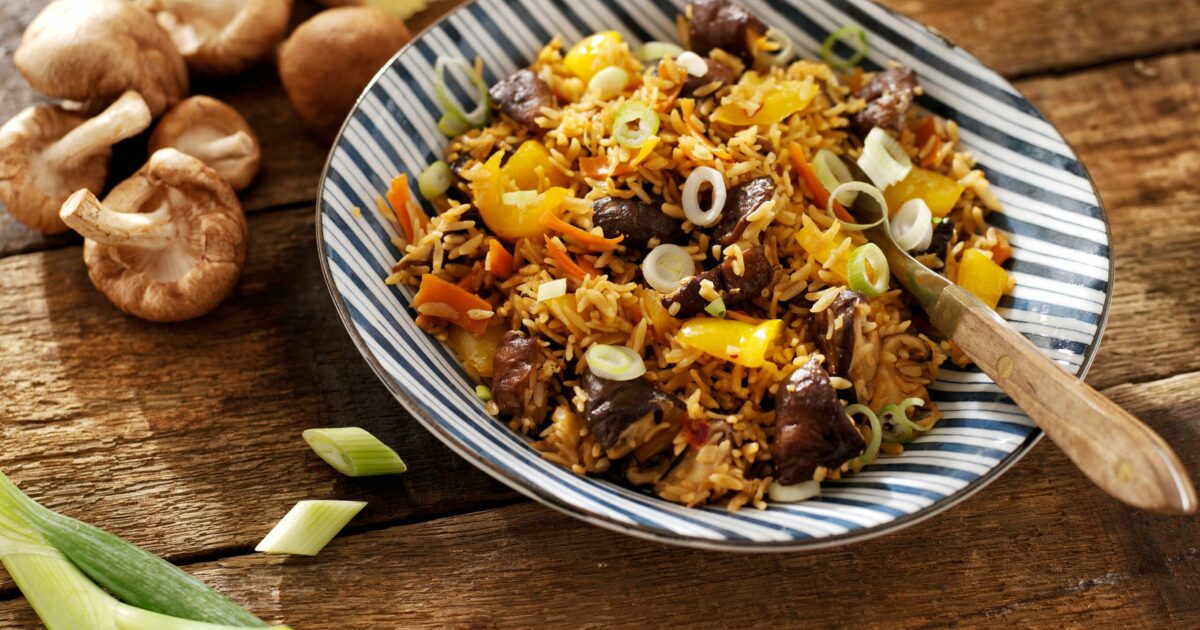 Oosterse rijst met shiitake en gember | Recept - Lassie rijst